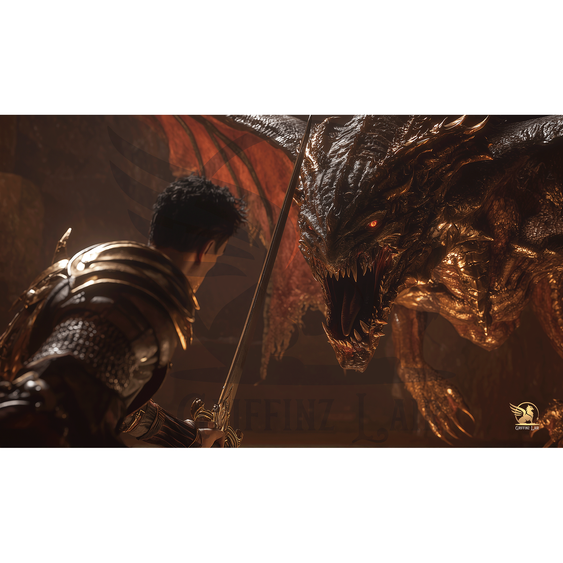 Knight's Last Stand Playmat 14 in x 24 in - High-Quality, Vibrant Colo ...